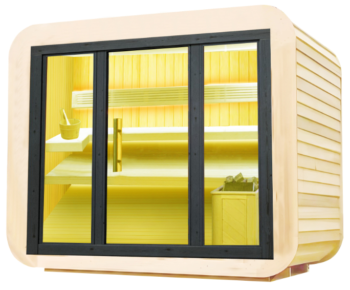 Gartensauna GS4141 Bio-Kombiofen, 220x200cm | SPA Nirvana GmbH Gartensauna GS4141 Bio-Kombiofen, 220x200cm | SPA Nirvana GmbH