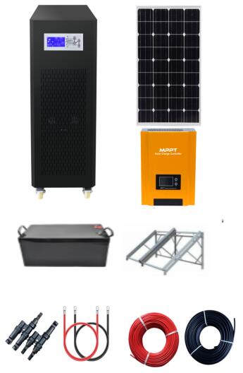 10KW Photovoltaikanlage Solaranlage Komplettpaket mit Lithium Batterie ...